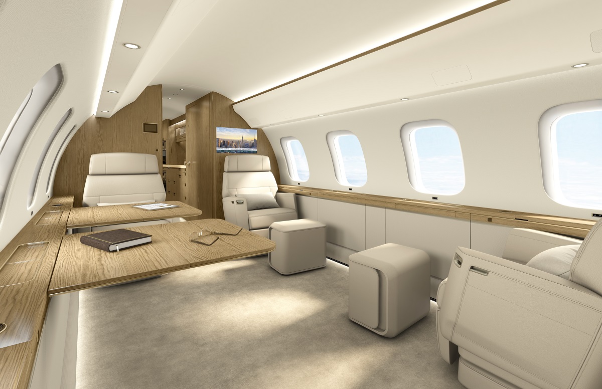 Bombardier Introduces Executive Cabin, Industry’s Most Spacious Three-Workspace Interior for ...